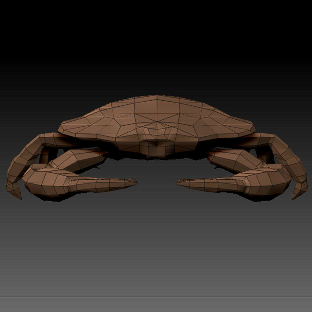 3D model 3D CRAB -LOWPOLY VR / AR / low-poly | CGTrader