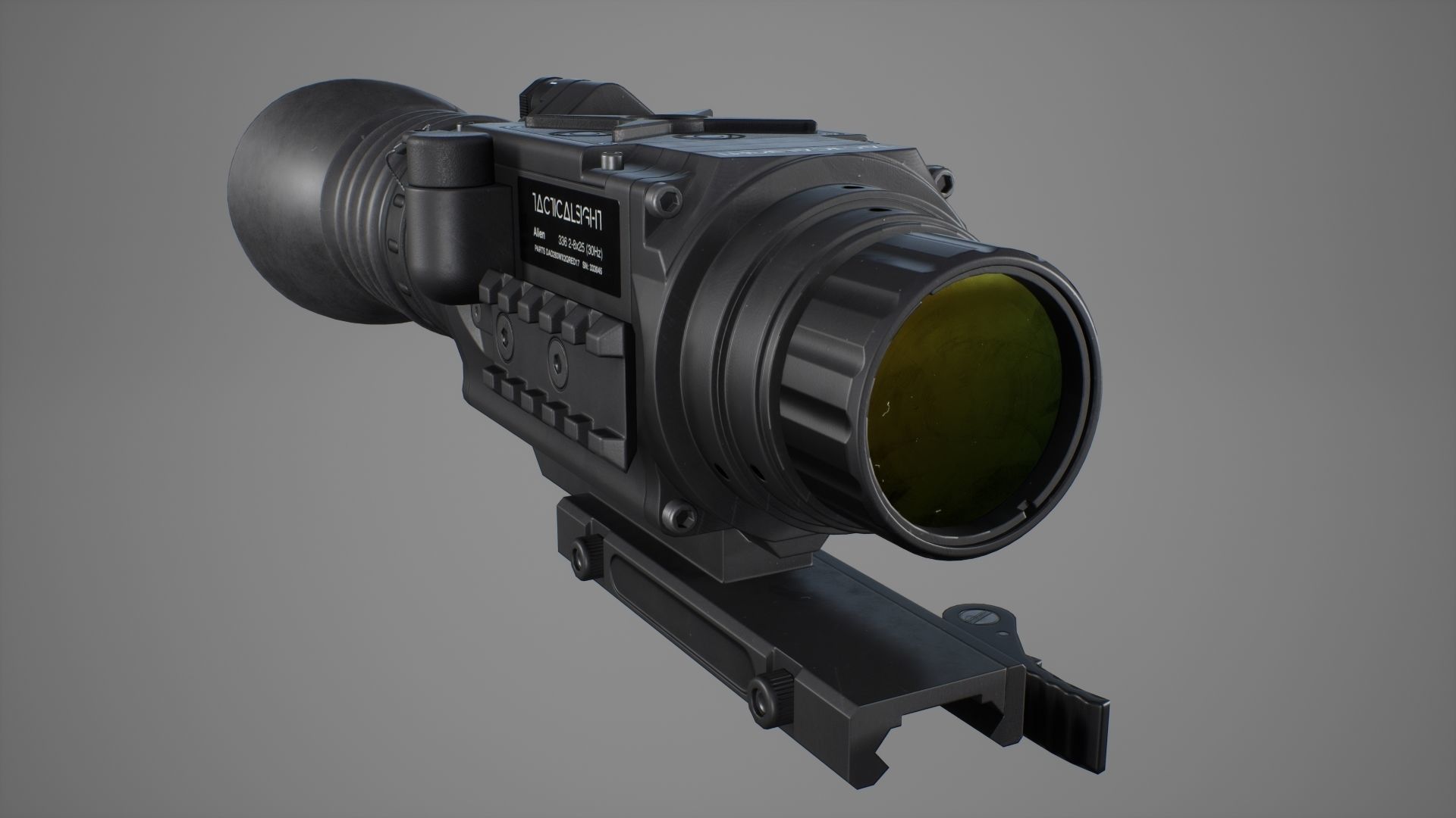 3D model Thermal Sight - FPS Gun Attachment for Unreal Engine VR / AR / low-poly animated | CGTrader