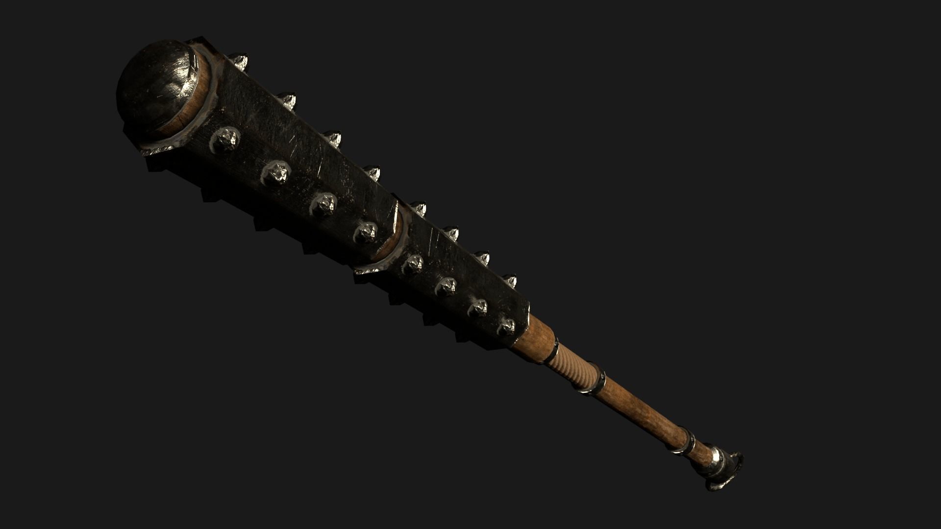 3D model Kanabo Club - Wooden Mace VR / AR / low-poly | CGTrader