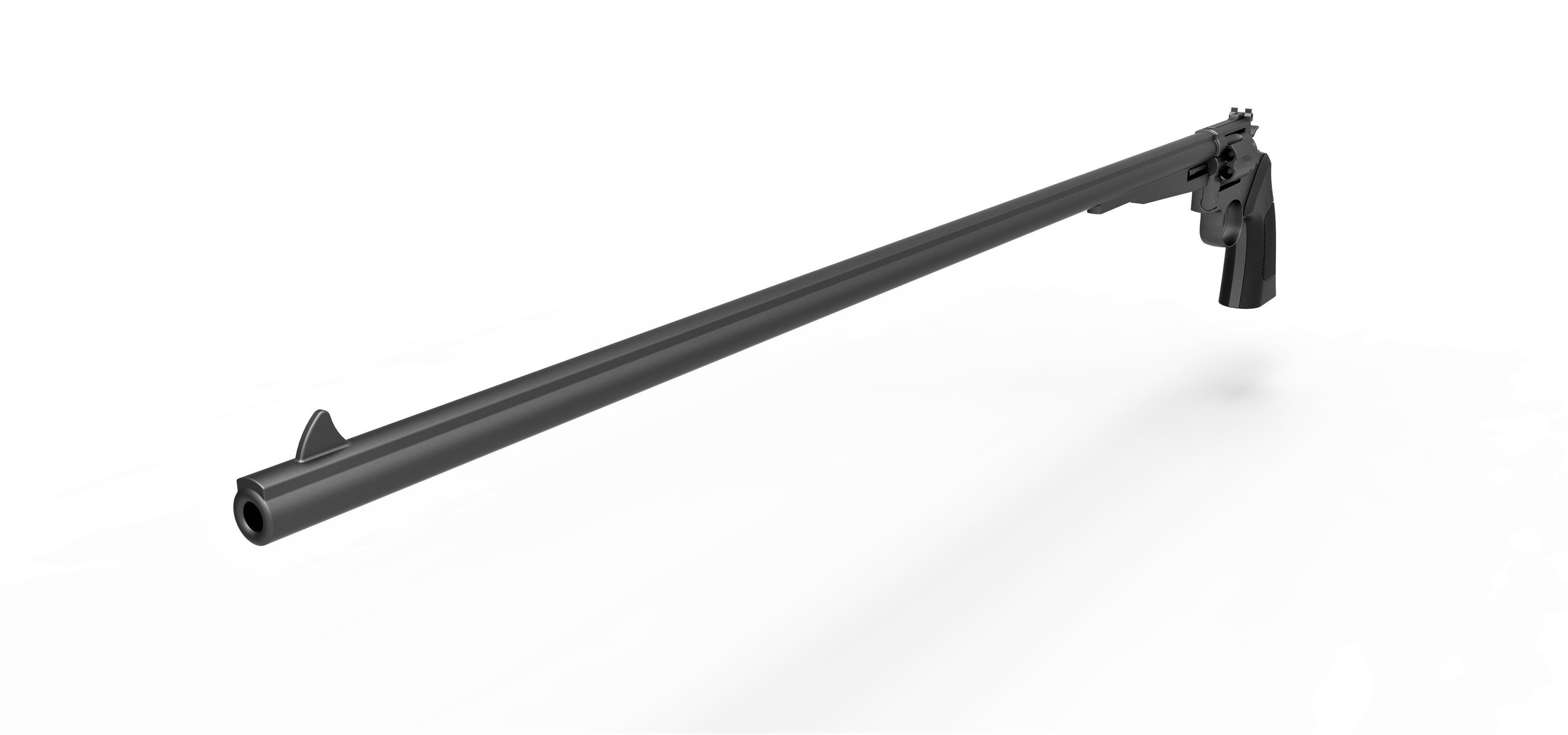 Long barrel revolver of Joker from the movie Batman 1989 3D model ...