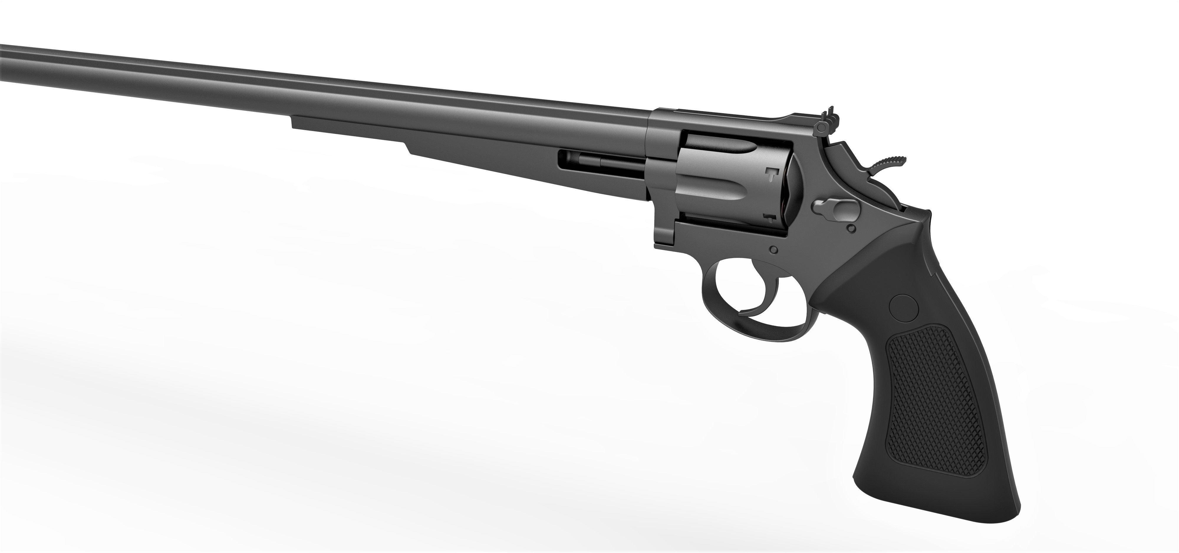 Long barrel revolver of Joker from the movie Batman 1989 3D model ...
