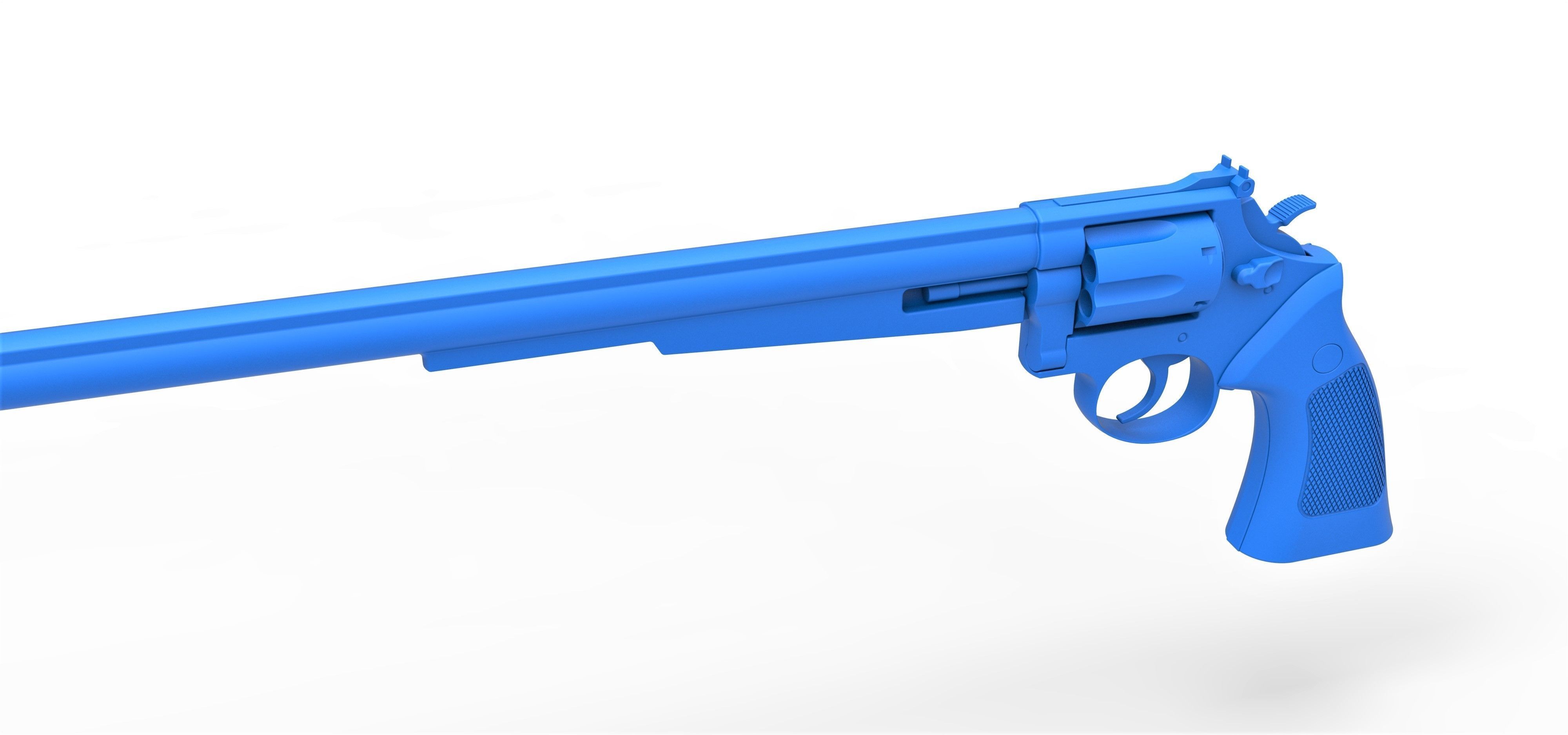 Long barrel revolver of Joker from the movie Batman 1989 3D model ...