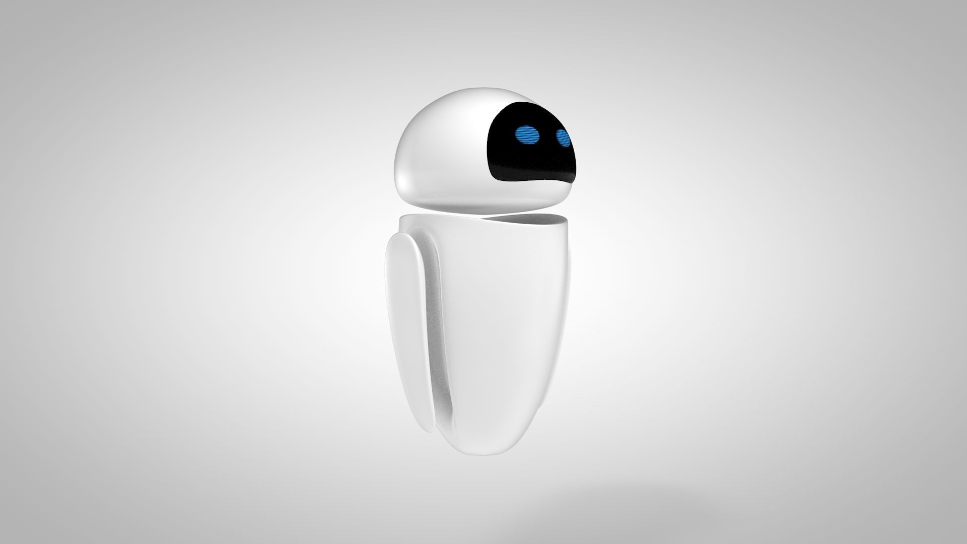 3D model Eve Robot - Wall-E VR / AR / low-poly | CGTrader