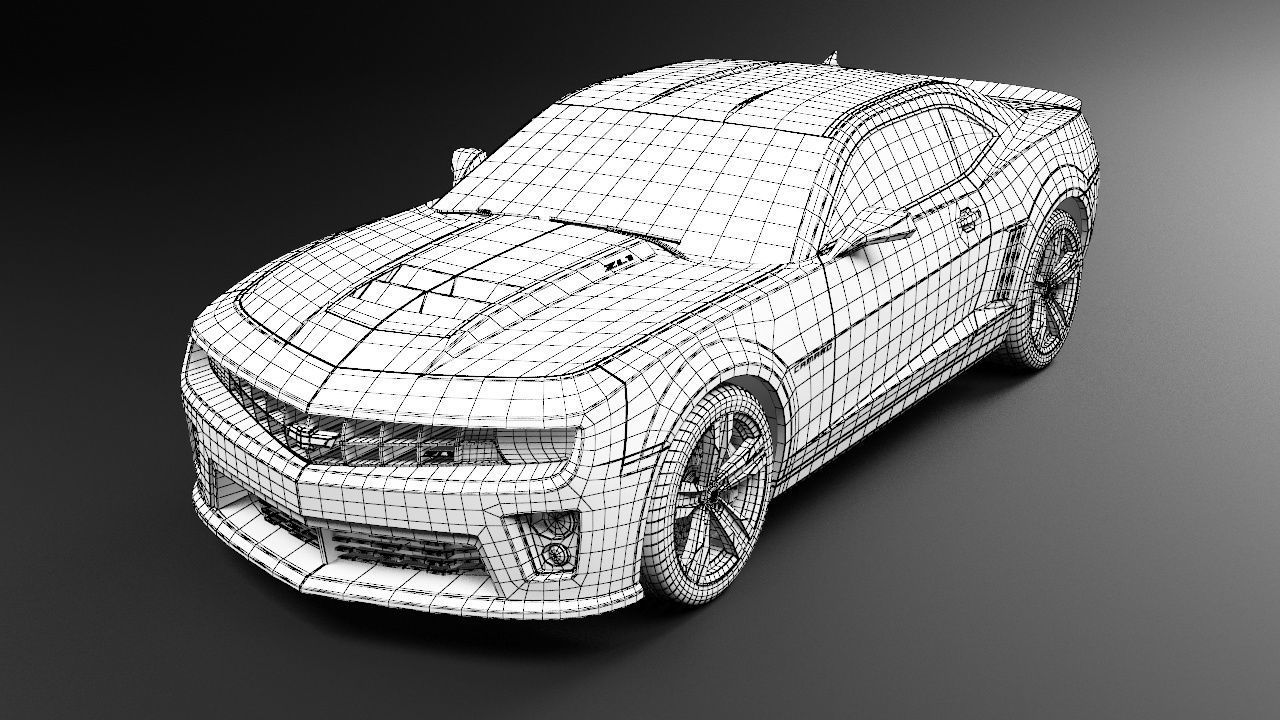 3D model Chevrolet Camaro ZL1 VR / AR / low-poly | CGTrader