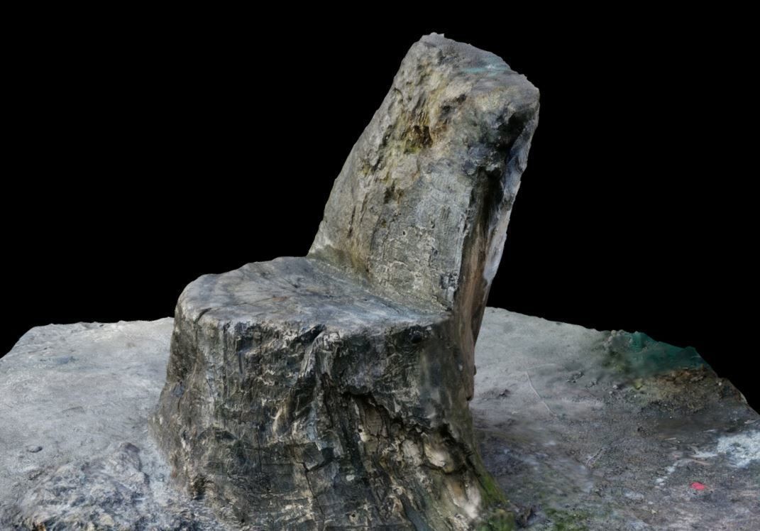 Throne - stump scan 3D model | CGTrader