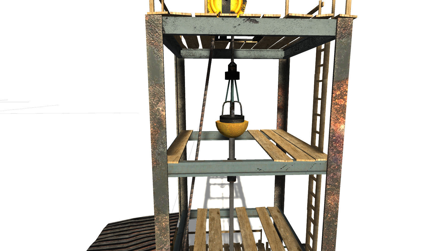 3D model Oil Rig Tower VR / AR / low-poly | CGTrader