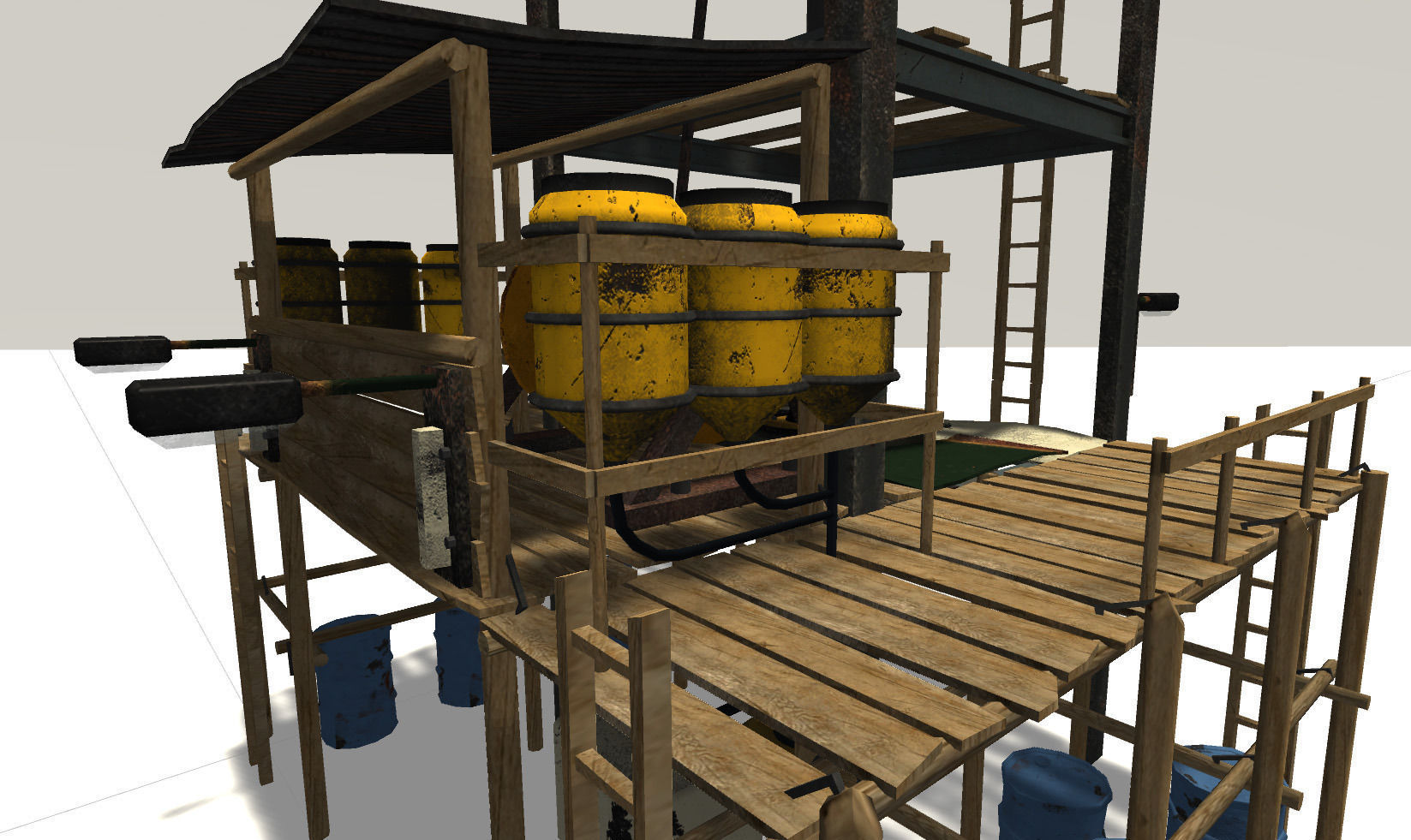 3D model Oil Rig Tower VR / AR / low-poly | CGTrader