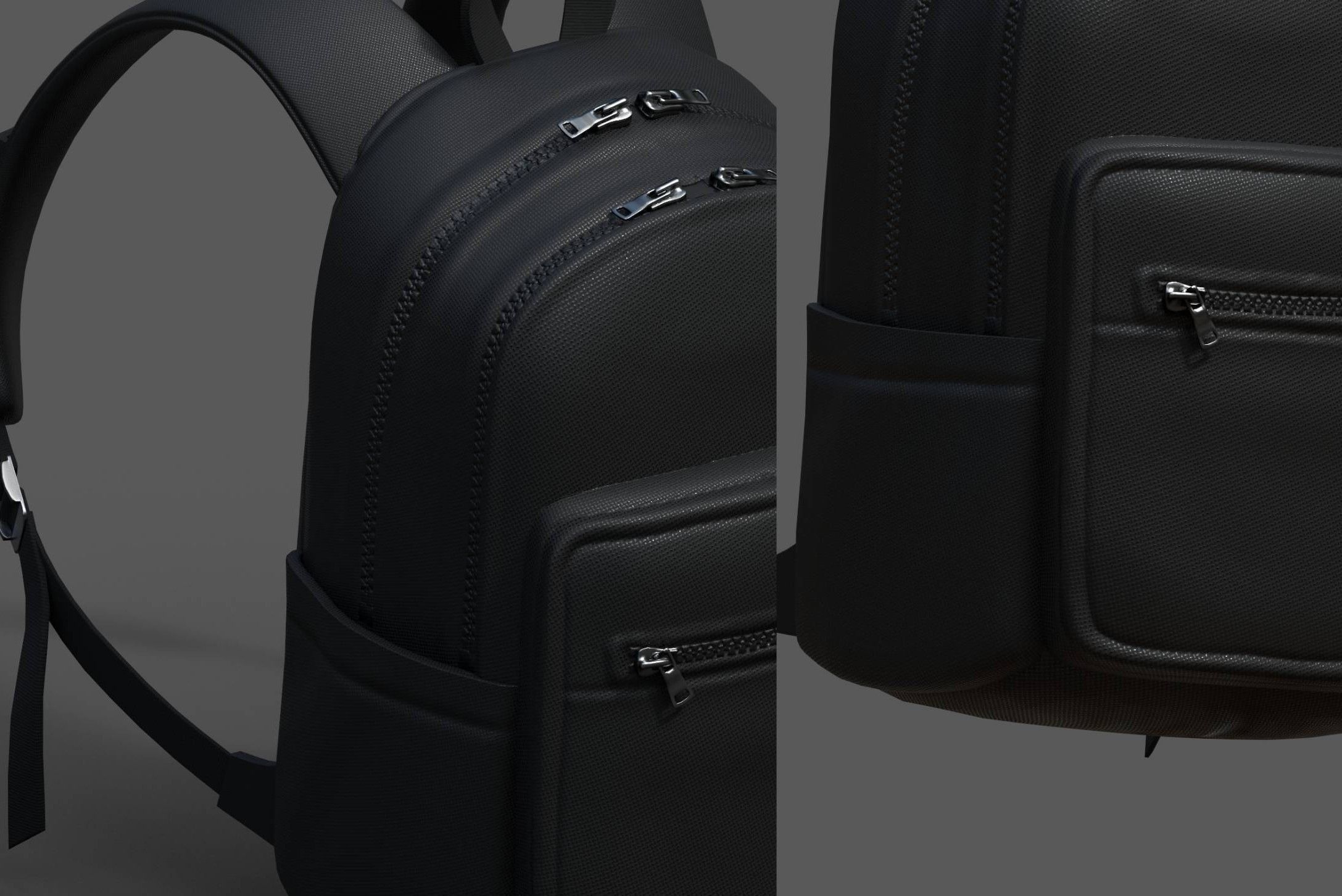 3D model Backpack Camping Generic military combat human fantasy VR / AR ...