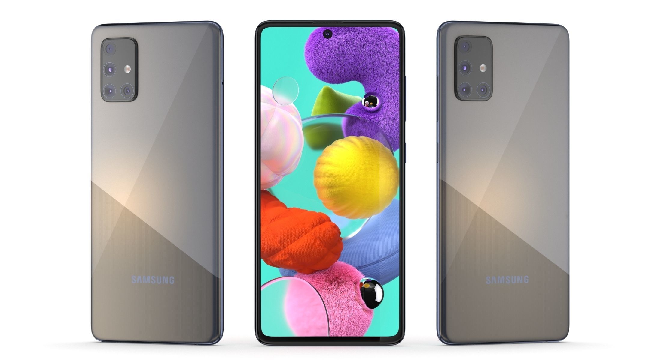 Samsung Galaxy A51 and A71 All Colors 3D model | CGTrader