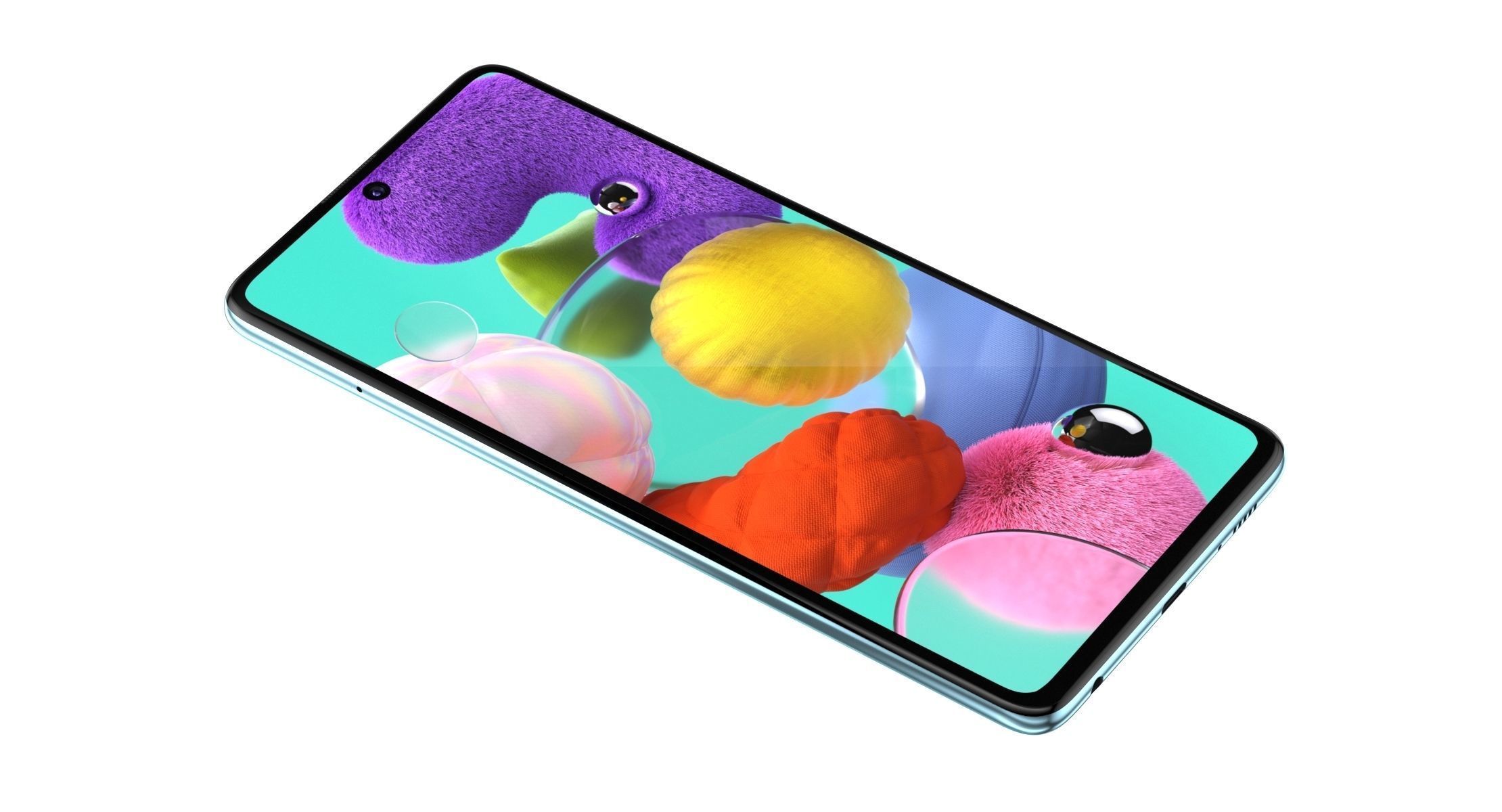 Samsung Galaxy A51 Prism Crush Blue 3D model | CGTrader
