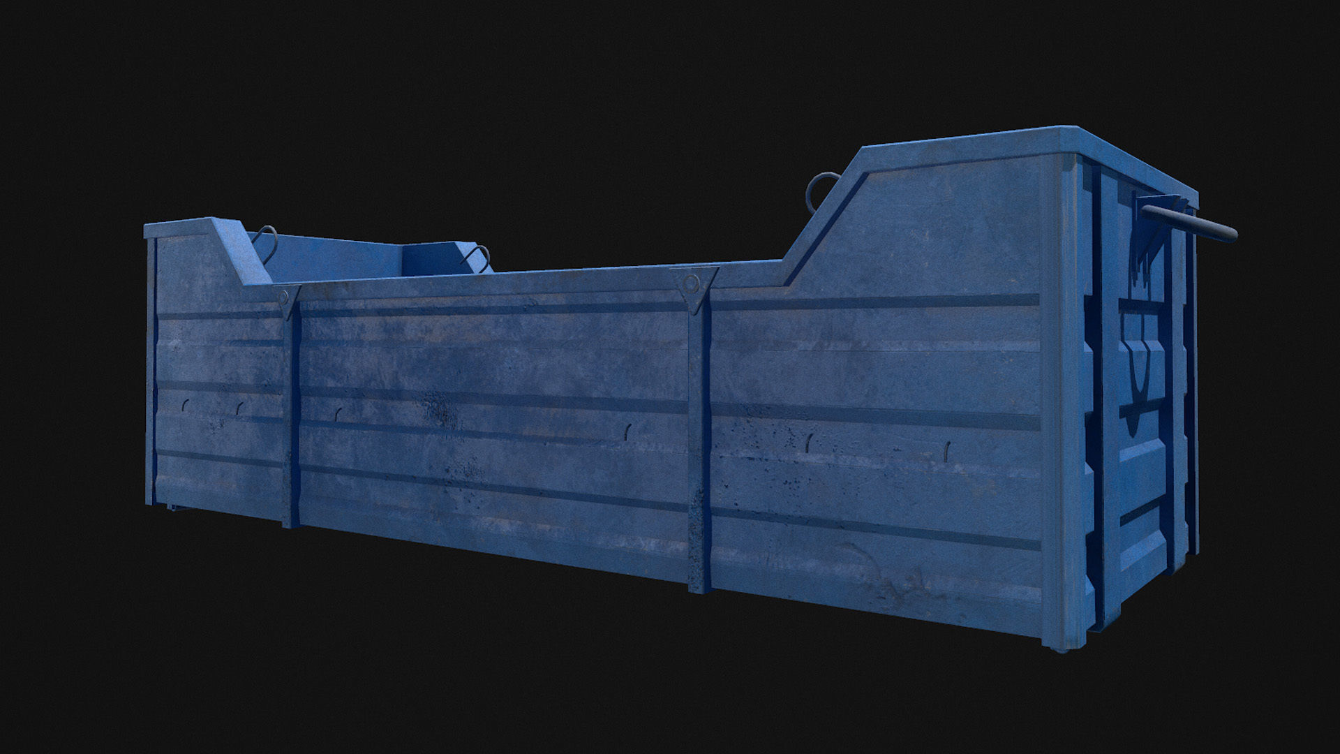 3D model Container Dustbin - Low Poly and PBR VR / AR / low-poly | CGTrader