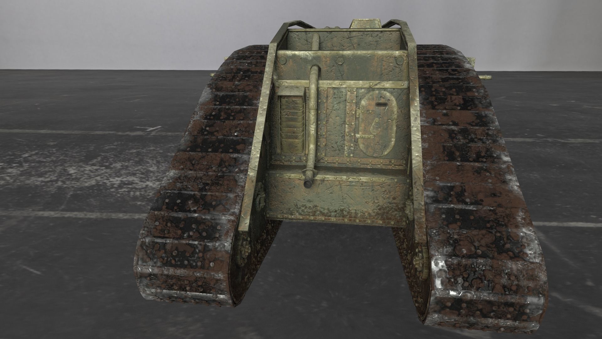 WW1 British Mark4 Tank 3D model | CGTrader