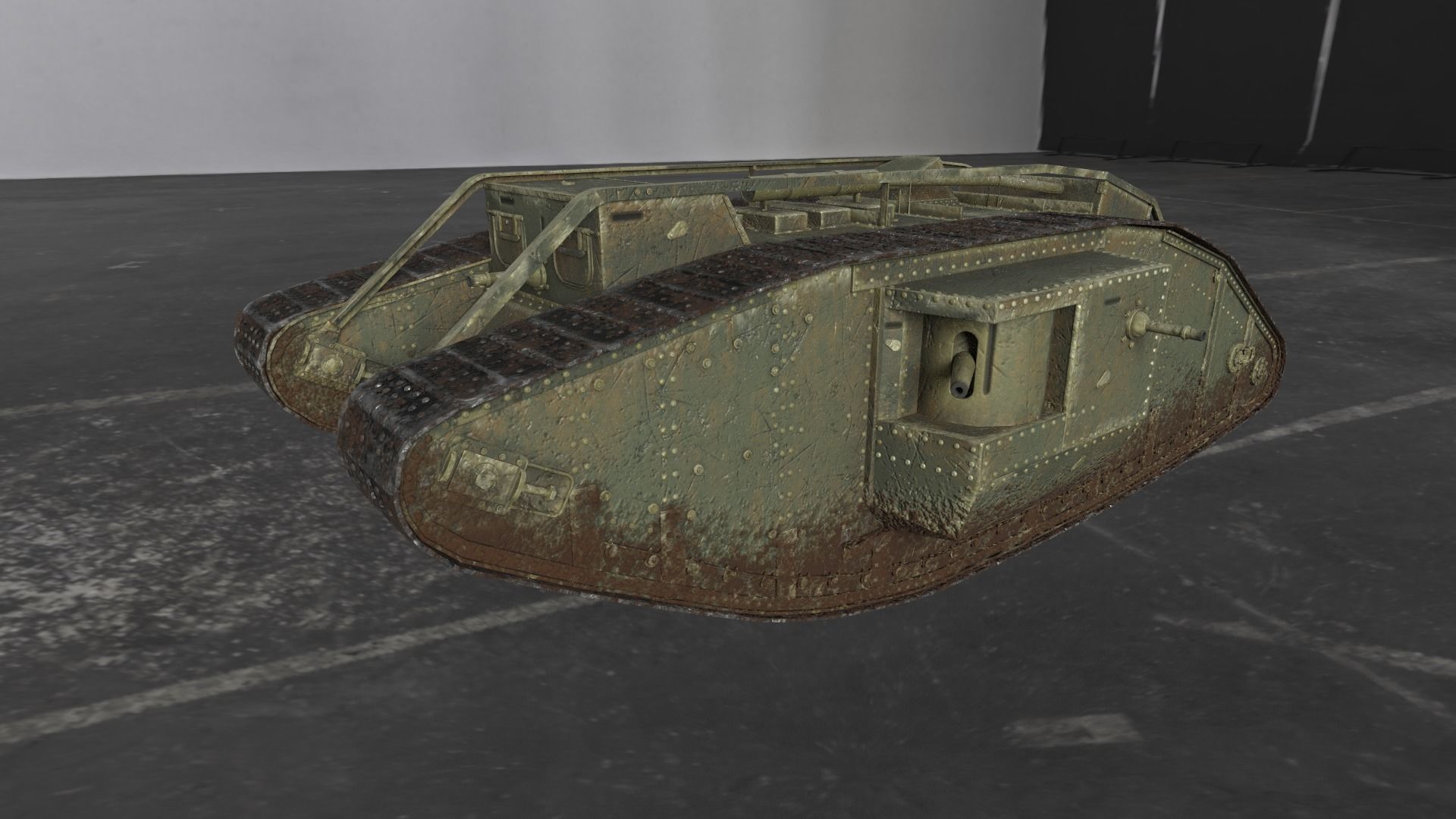 WW1 British Mark4 Tank 3D model | CGTrader