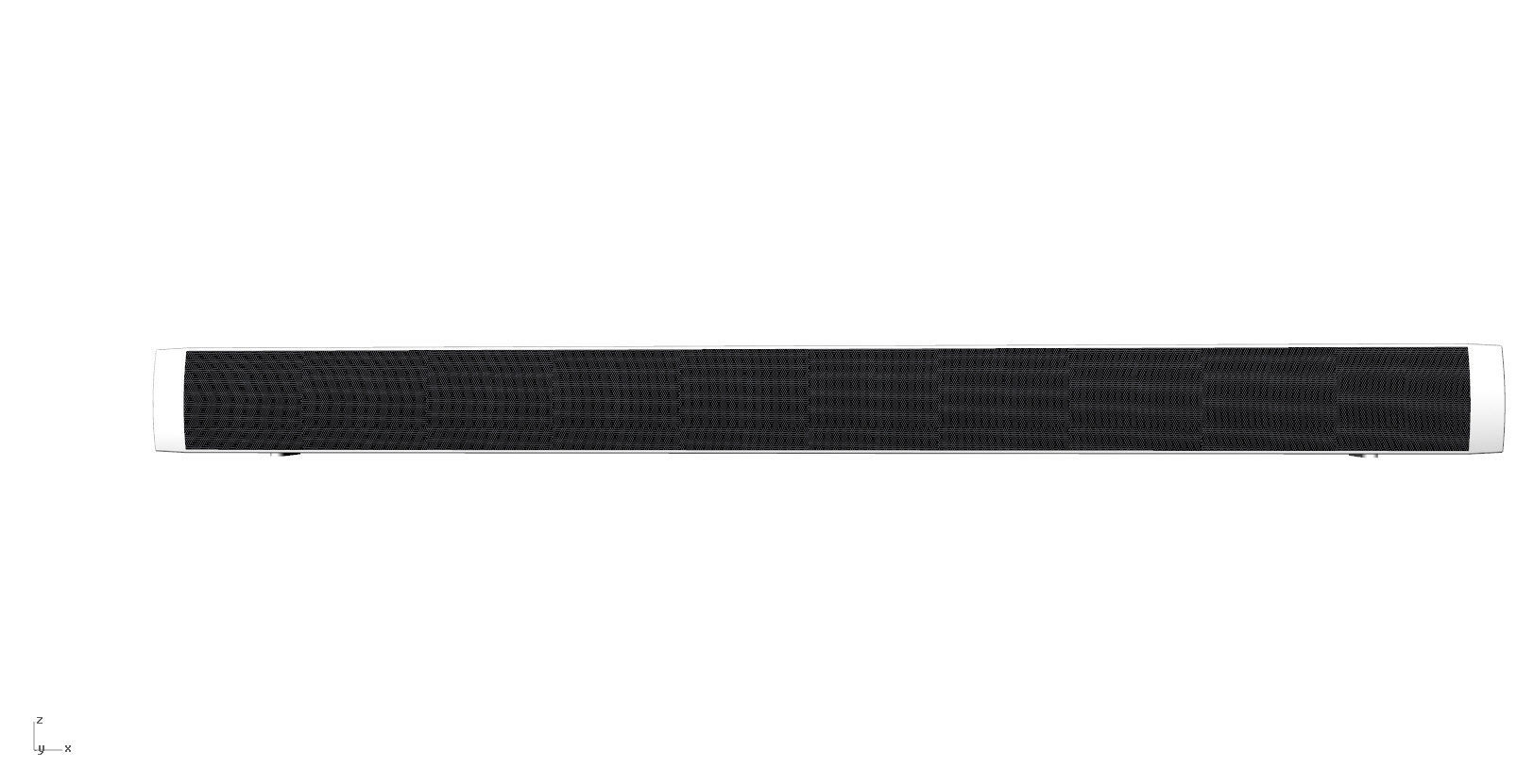 SoundBar speaker - white 3D model 3D printable | CGTrader