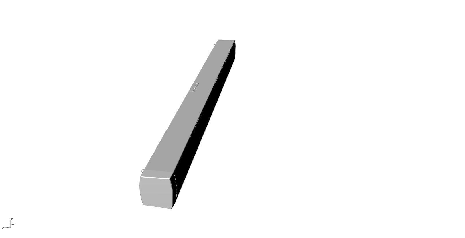 SoundBar speaker - white 3D model 3D printable | CGTrader