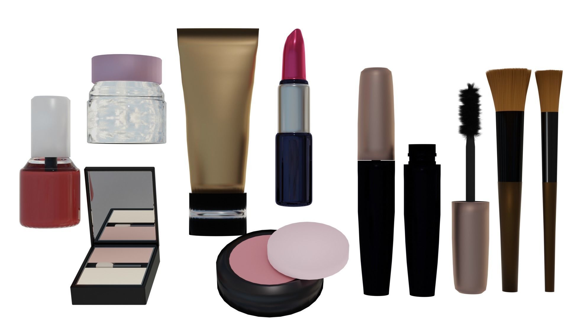 Basic Cosmetics Set 3D model | CGTrader