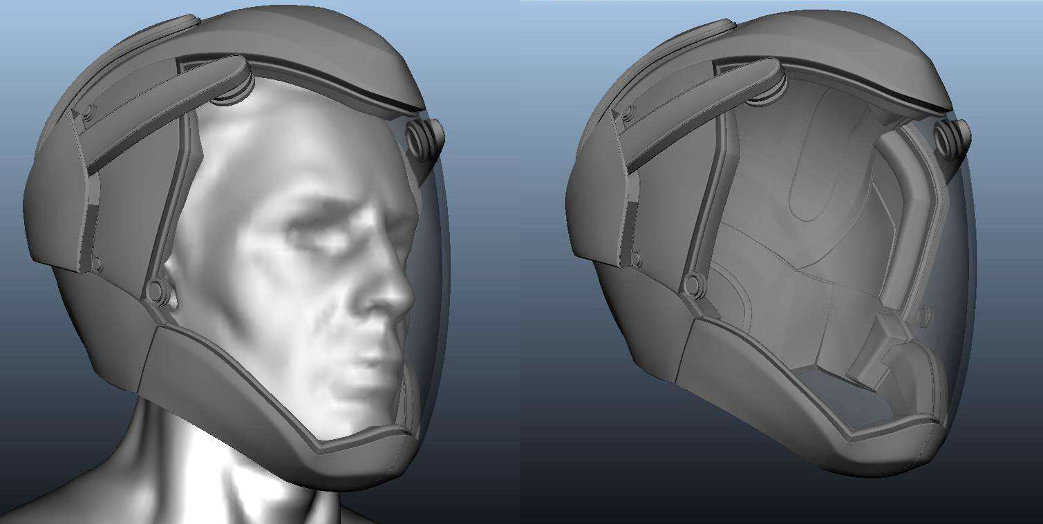 TRON Helmet 3D model | CGTrader