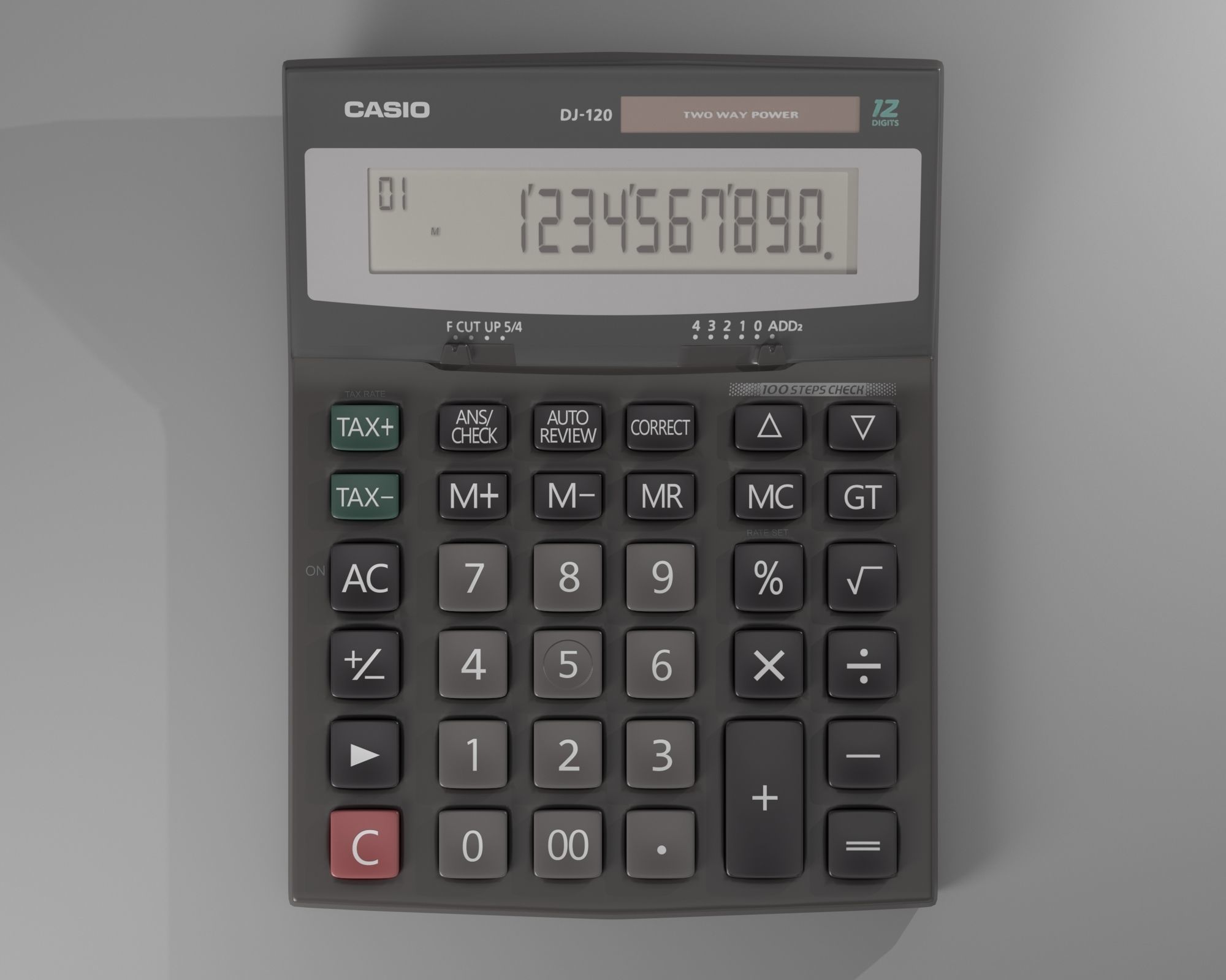 CASIO DJ-120 Calculator 3D model | CGTrader