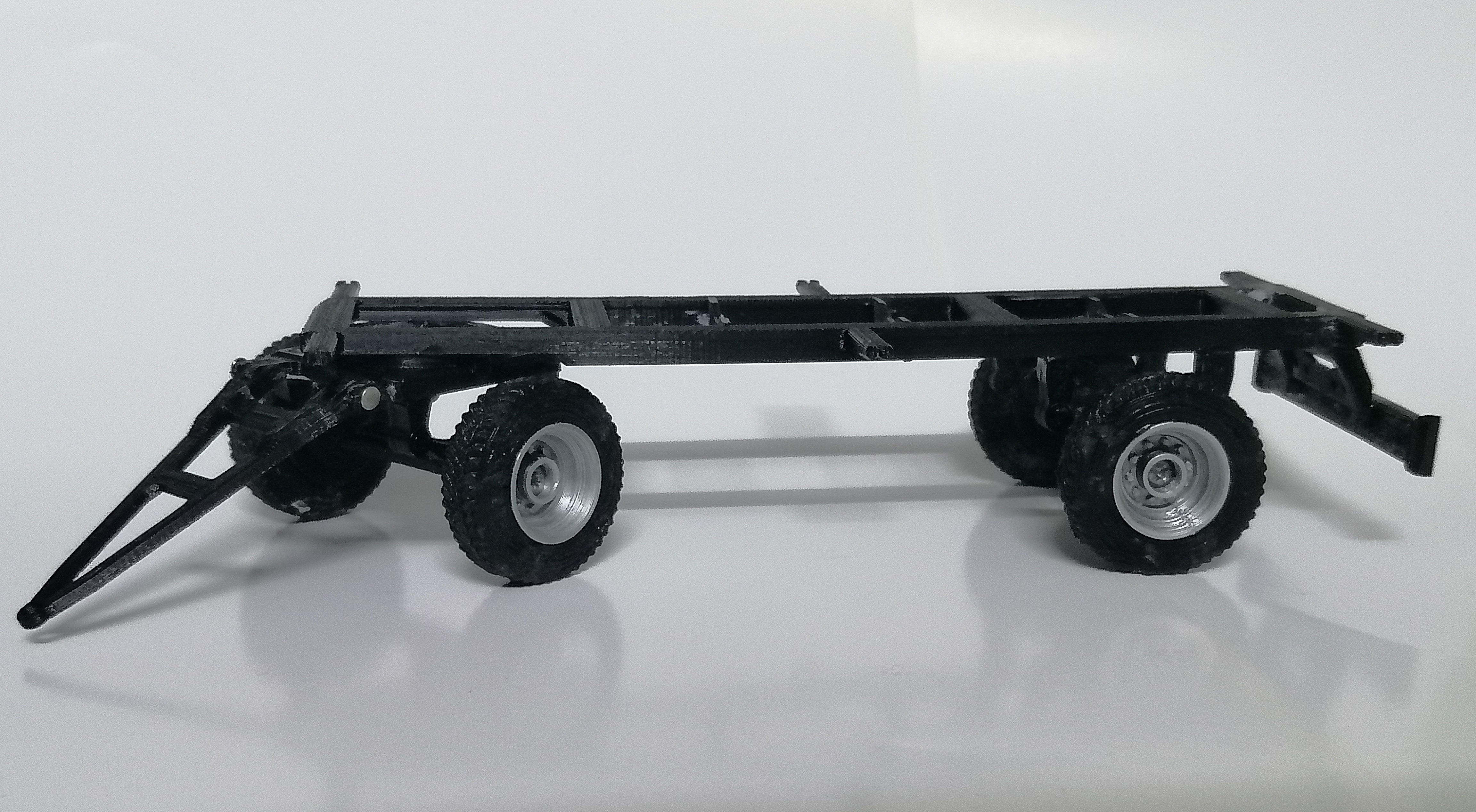 Trailer toy tractor 3D model 3D printable | CGTrader
