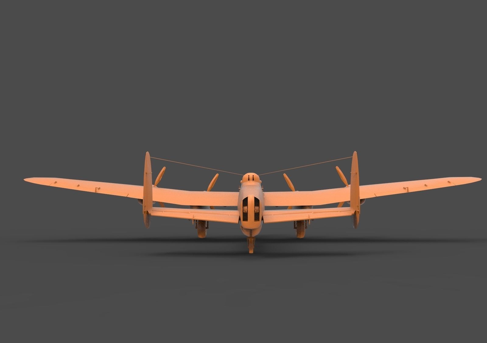 Avro Lancaster 3D model 3D printable | CGTrader
