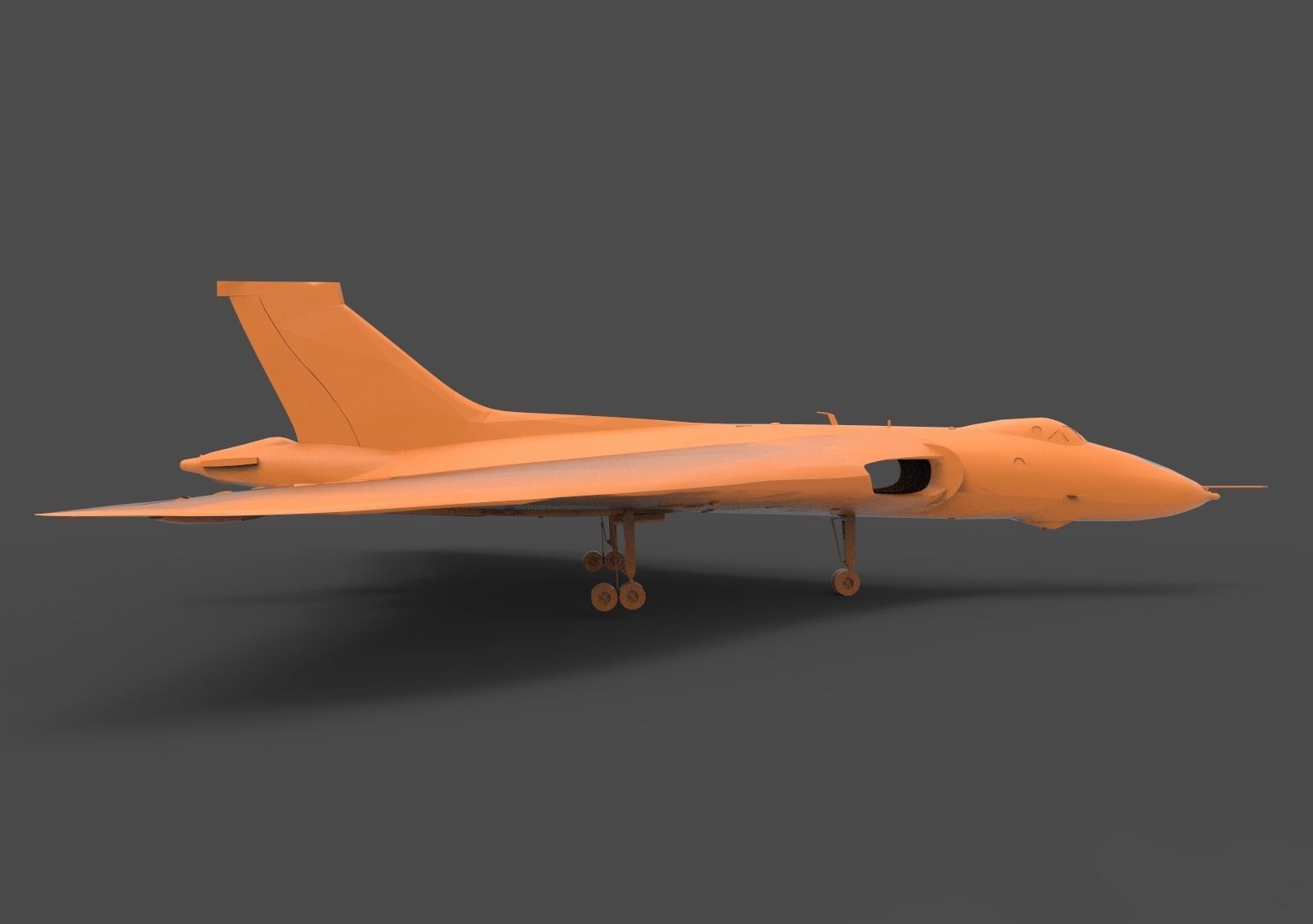Avro Vulcan 3D model 3D printable | CGTrader