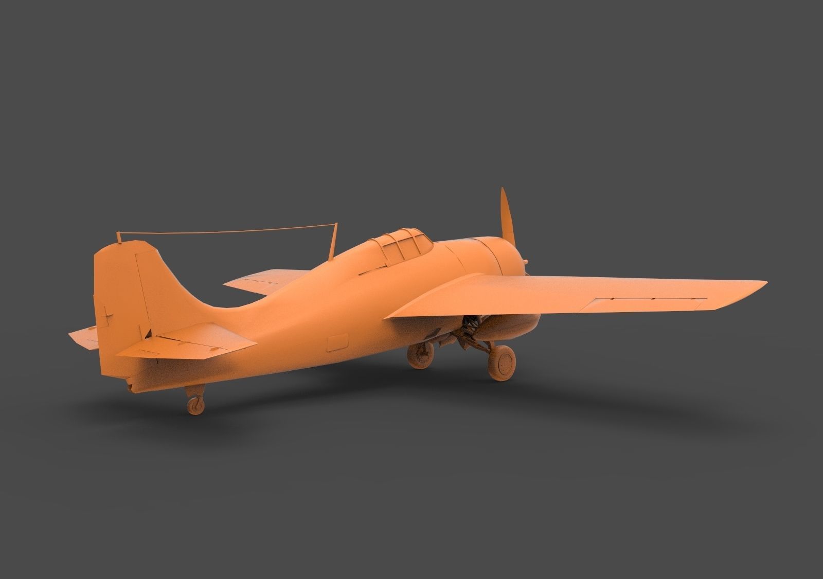f4f wildcat 3D model 3D printable | CGTrader