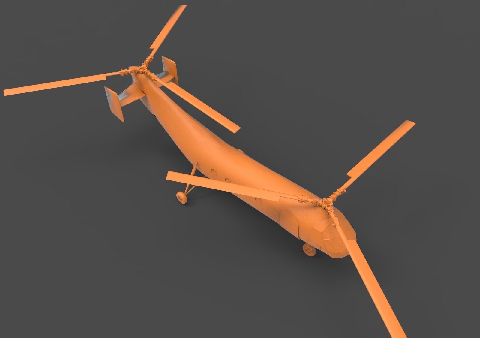 Boeing Vertol H-21 3D model 3D printable | CGTrader