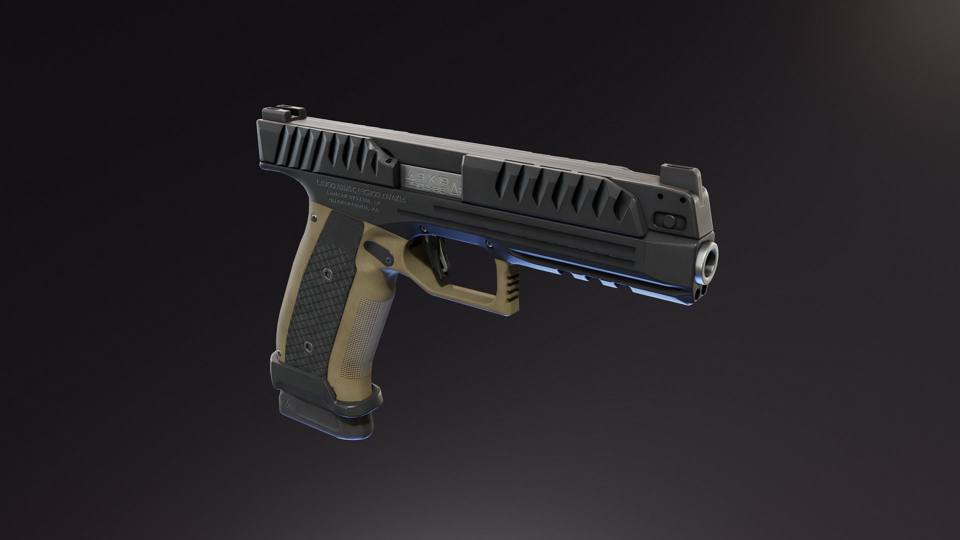 3D model Laugo Alien Pistol VR / AR / low-poly | CGTrader