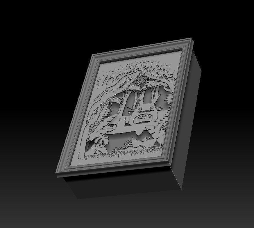 Light Box with Tottoro - DIY 3D model 3D printable | CGTrader