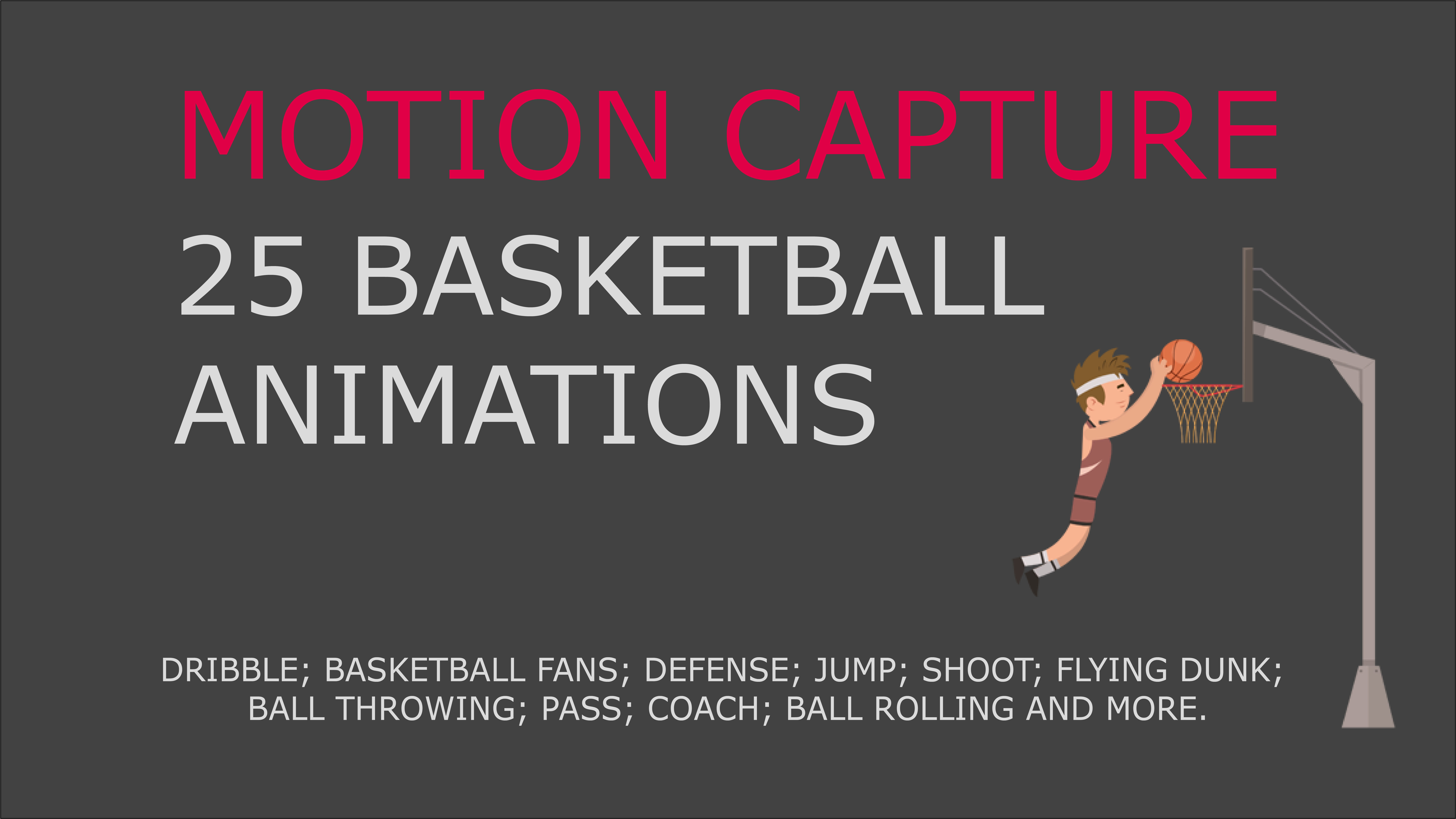 Basketball motion capture 3D model animated | CGTrader