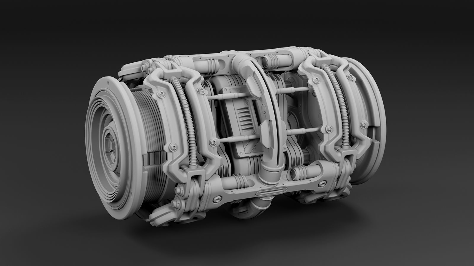 Sci Fi Mega Elements KITBASH - SUBDIVISION READY - Full pack 3D model | CGTrader