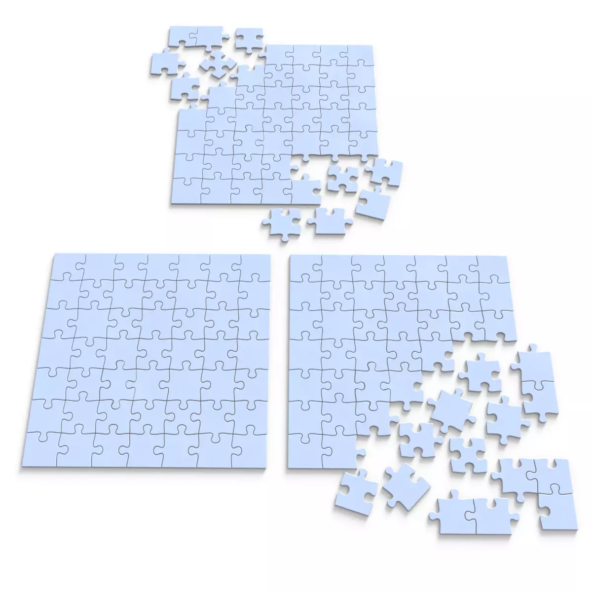 Puzzle 7x7 pack 3D model | CGTrader