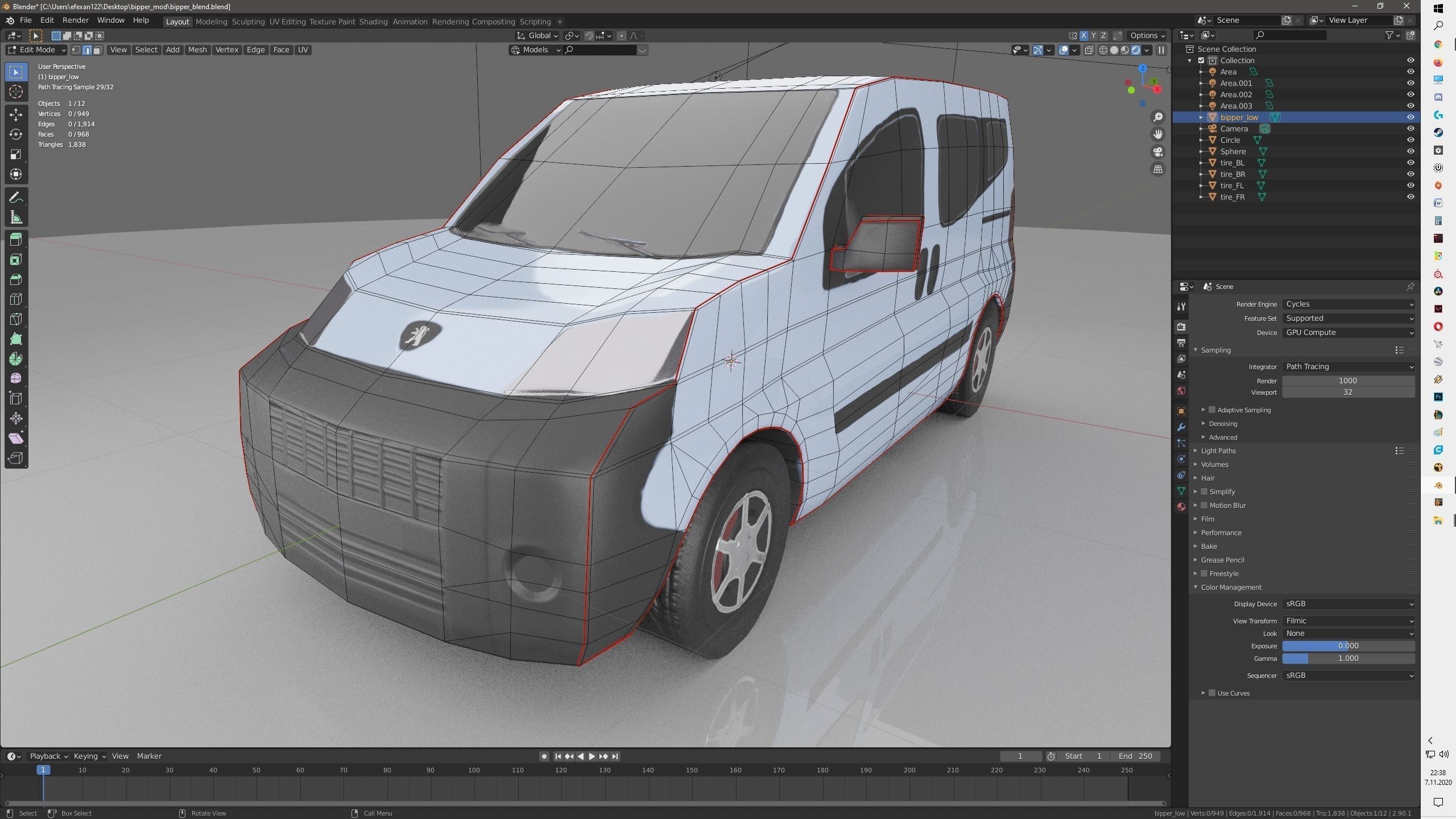 Low Poly Peugeot Bipper free VR / AR / low-poly 3D model | CGTrader