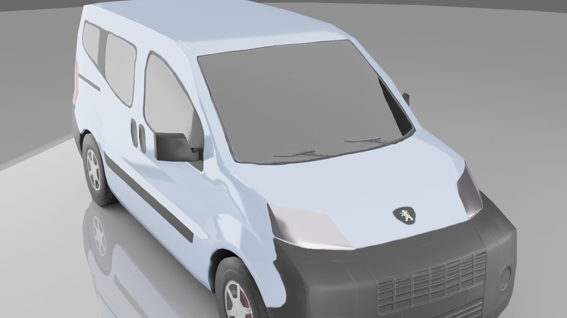 Low Poly Peugeot Bipper free VR / AR / low-poly 3D model | CGTrader