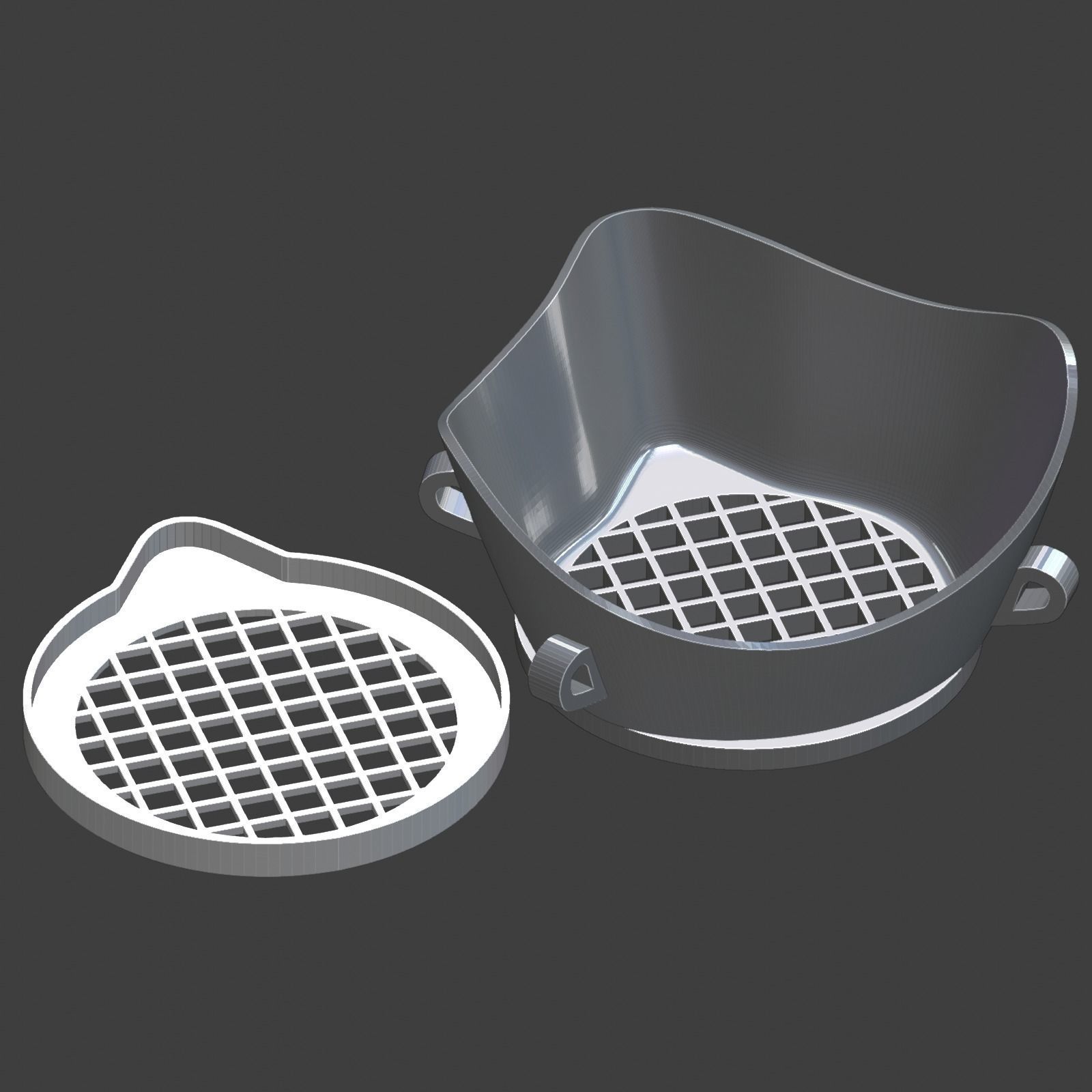 Slim Reusable Air Mask Respirator 3D model 3D printable | CGTrader