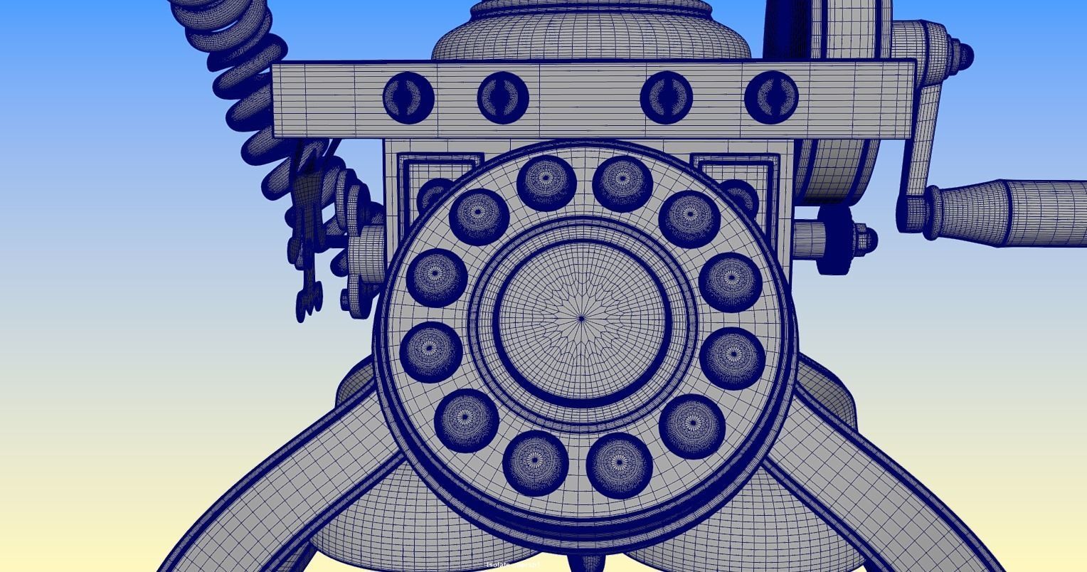 Old Phone 3D Maya model 3D model | CGTrader