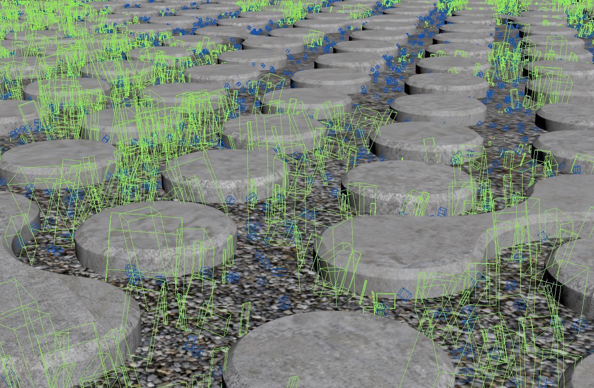 Grass Eco parking Paving tile gravel with grass 3D model | CGTrader