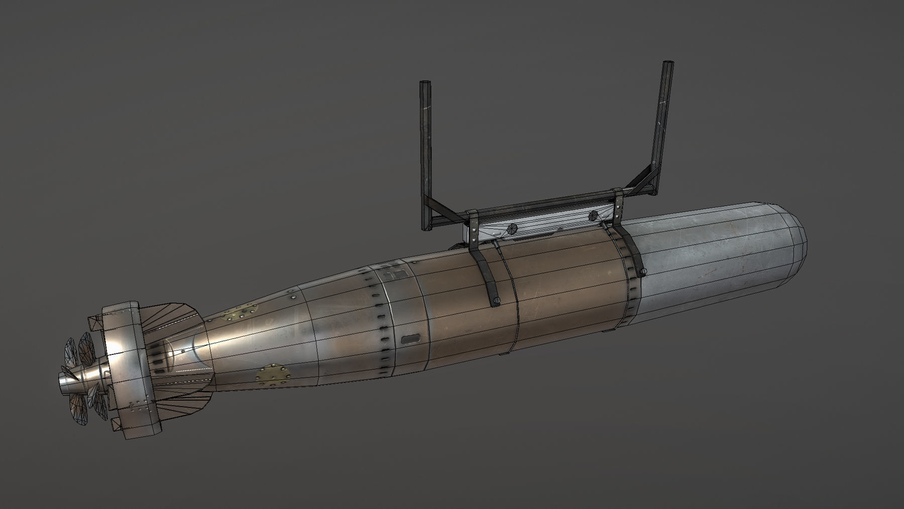 3D model US Torpedo MARK13-2 VR / AR / low-poly rigged | CGTrader