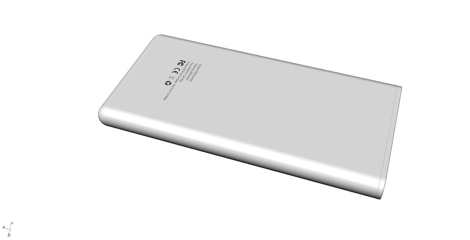 Power bank white 3D model 3D printable | CGTrader