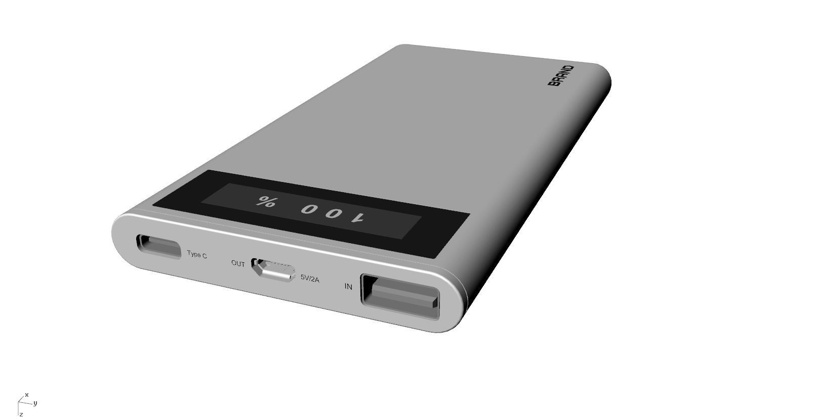 Power bank white 3D model 3D printable | CGTrader