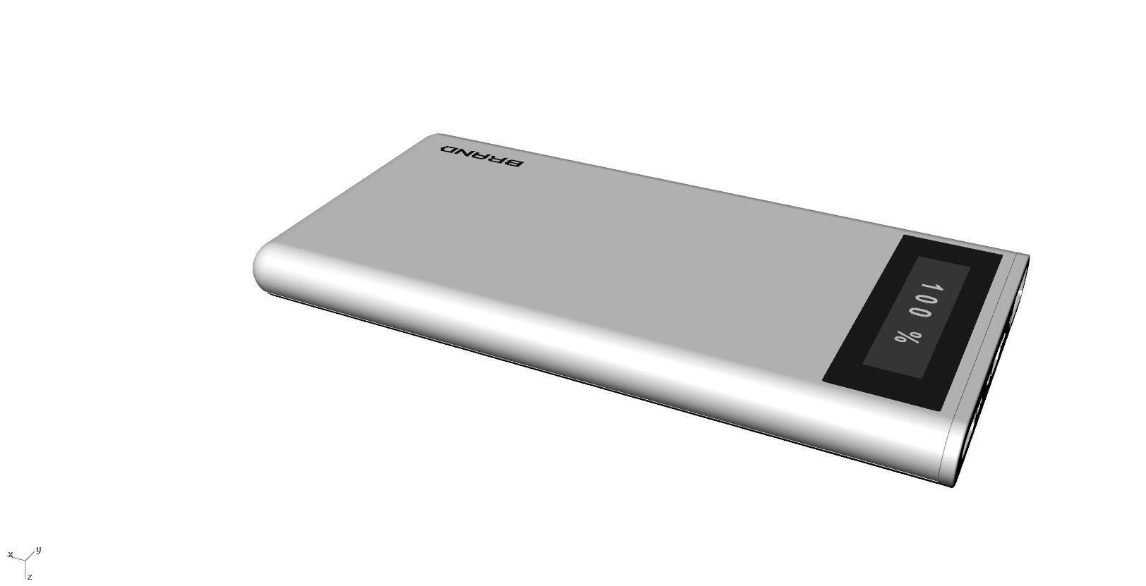 Power bank white 3D model 3D printable | CGTrader