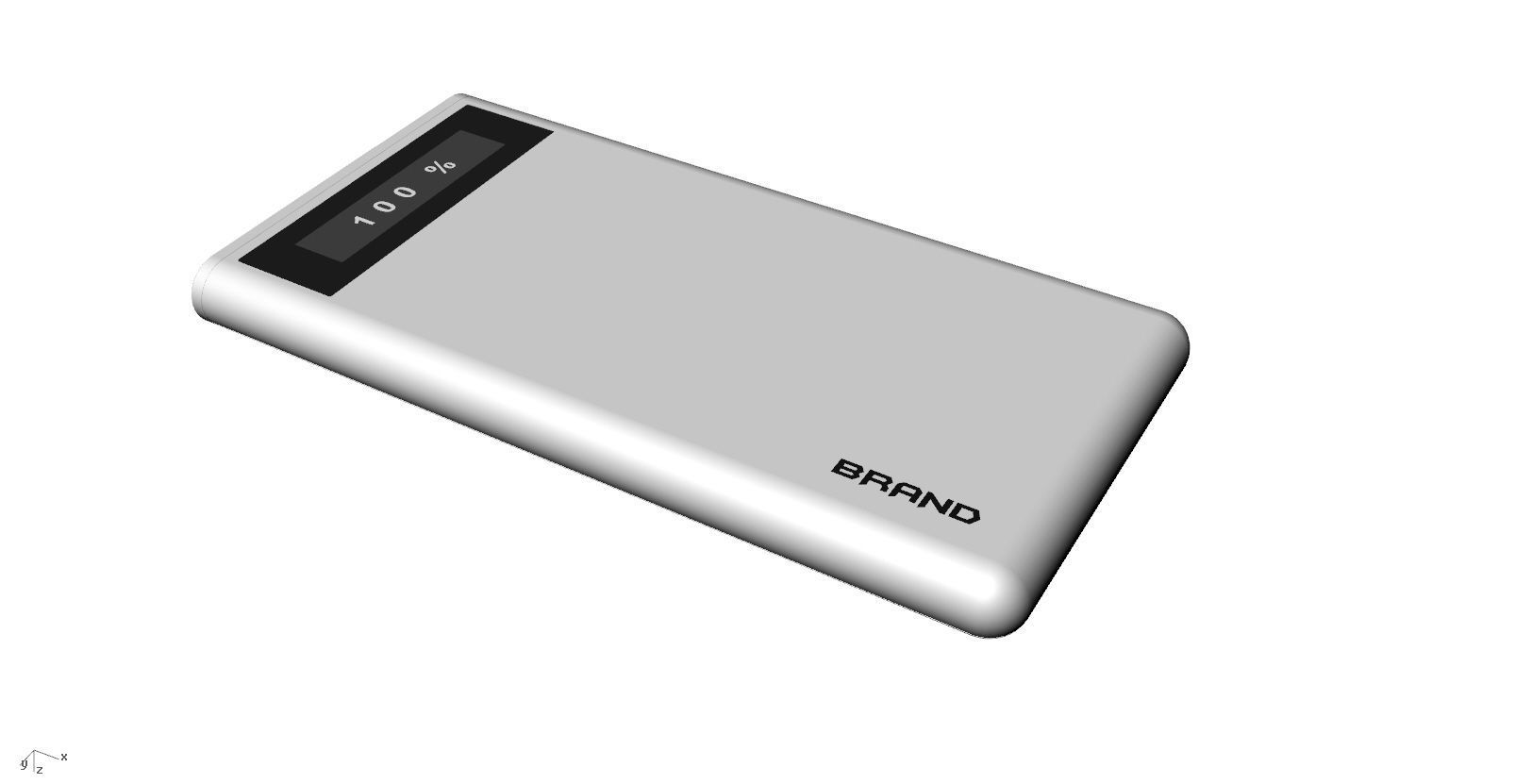 Power bank white 3D model 3D printable | CGTrader