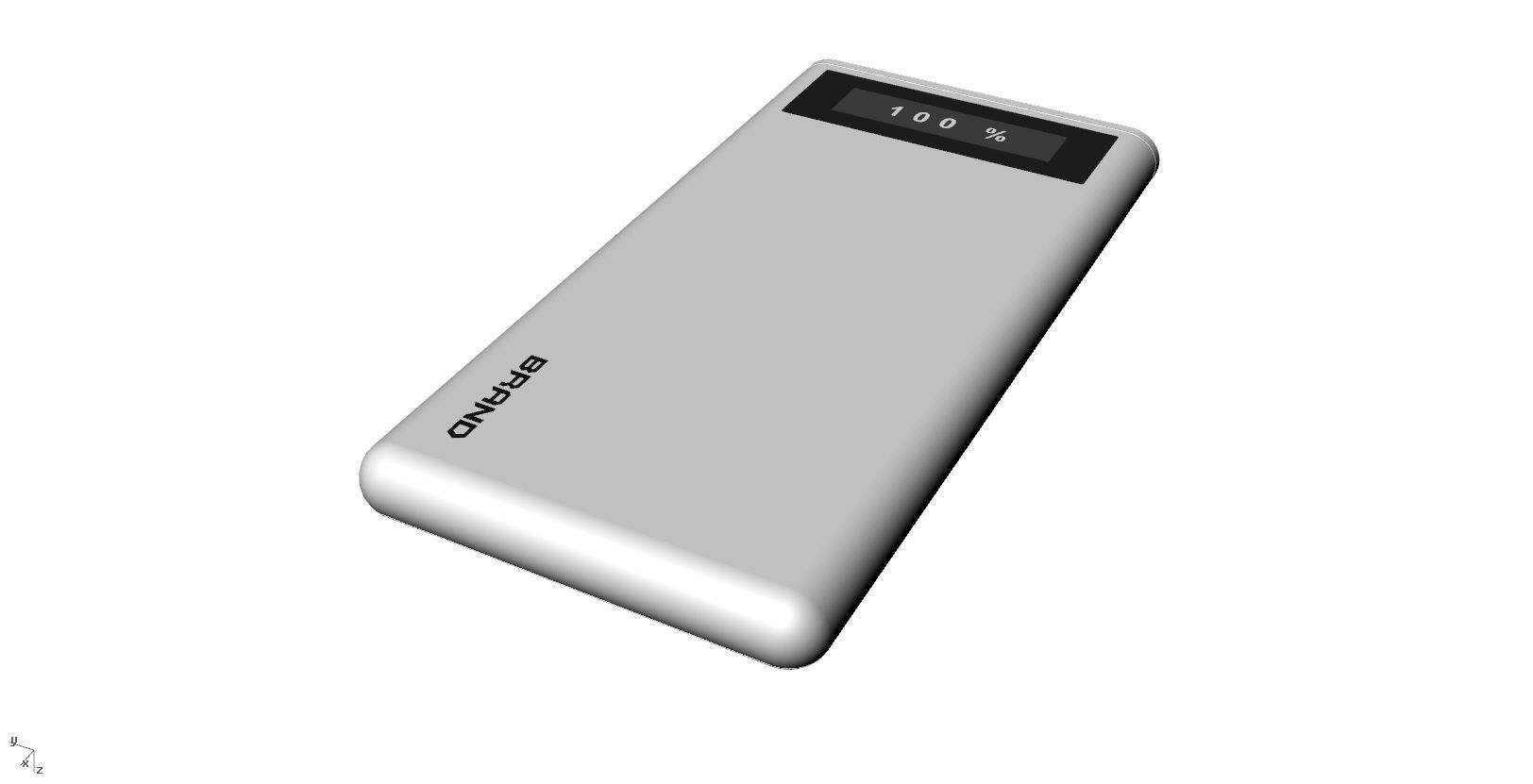 Power bank white 3D model 3D printable | CGTrader