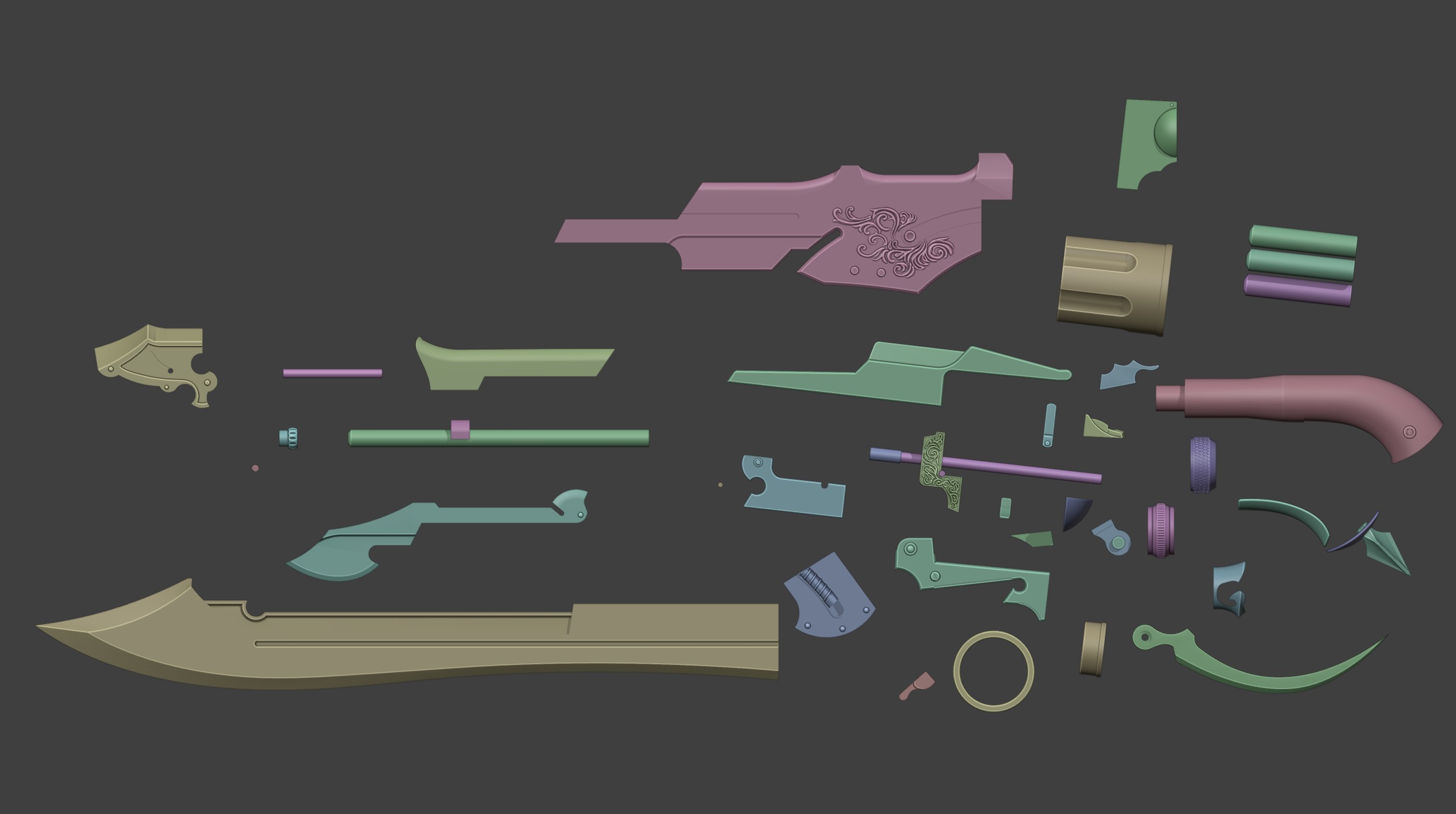 final fantasy XIV 14 Thancred Gunbreaker Lion Heart cosplay 3D model 3D ...