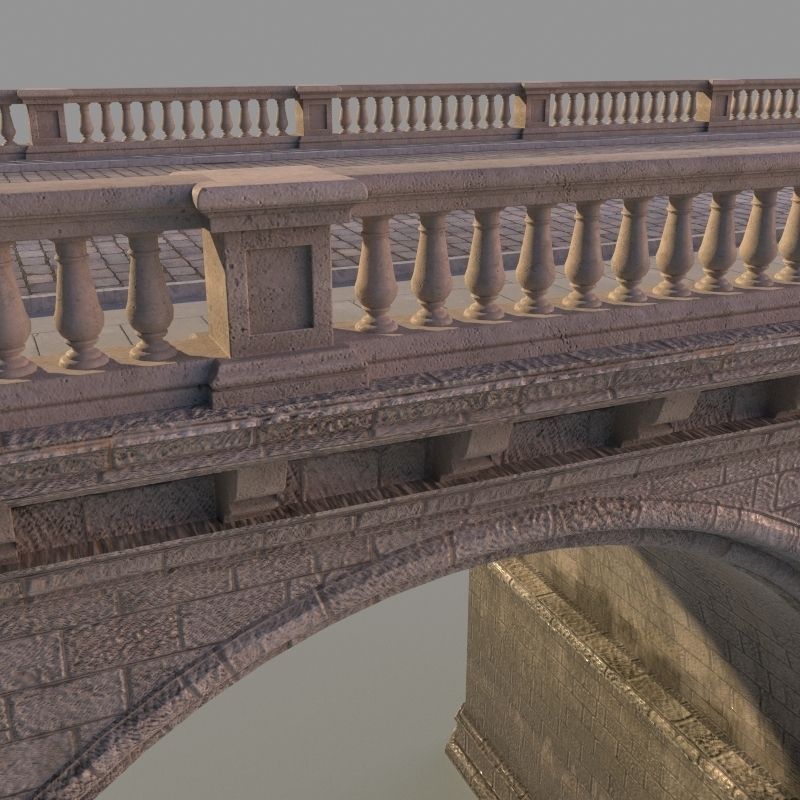Arched stone bridge 3D model | CGTrader