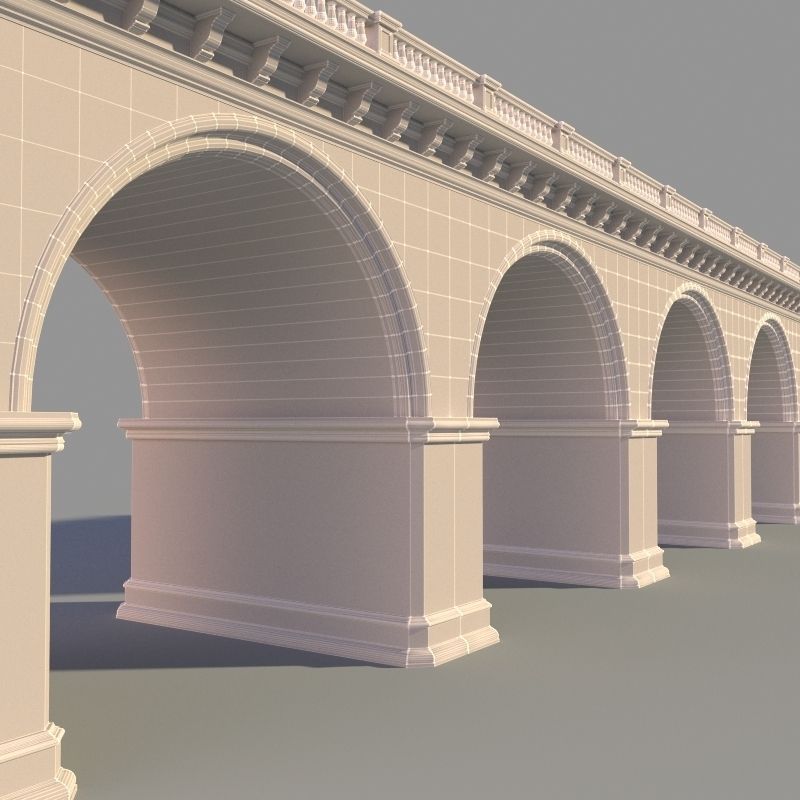 Arched stone bridge 3D model | CGTrader