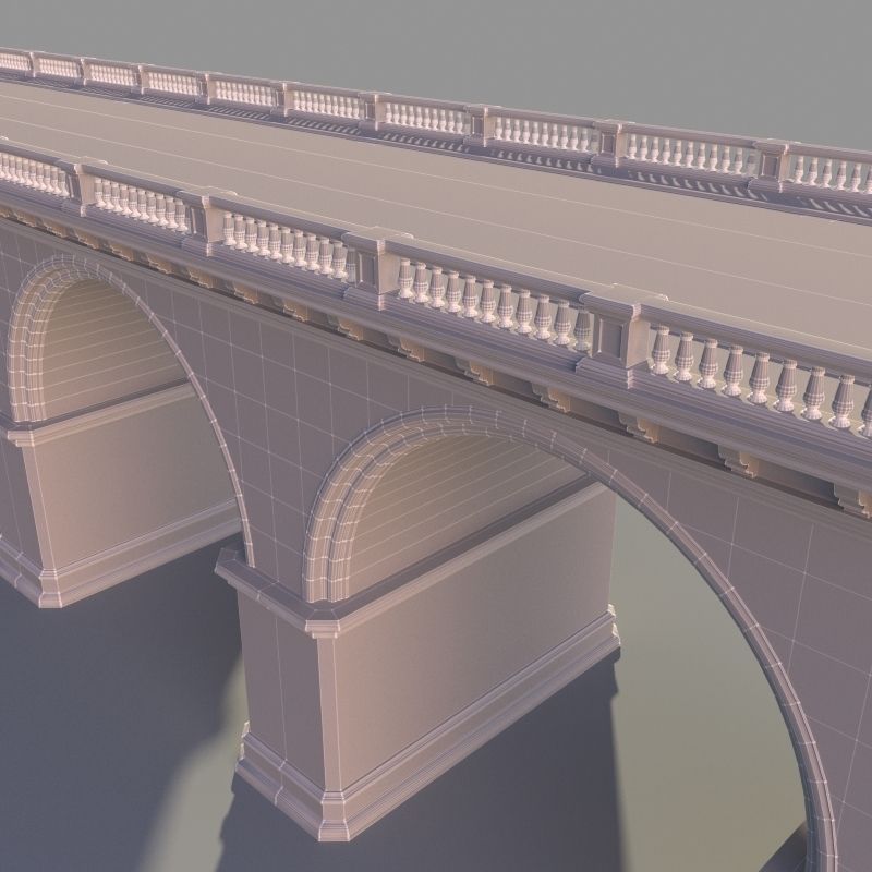 Arched stone bridge 3D model | CGTrader