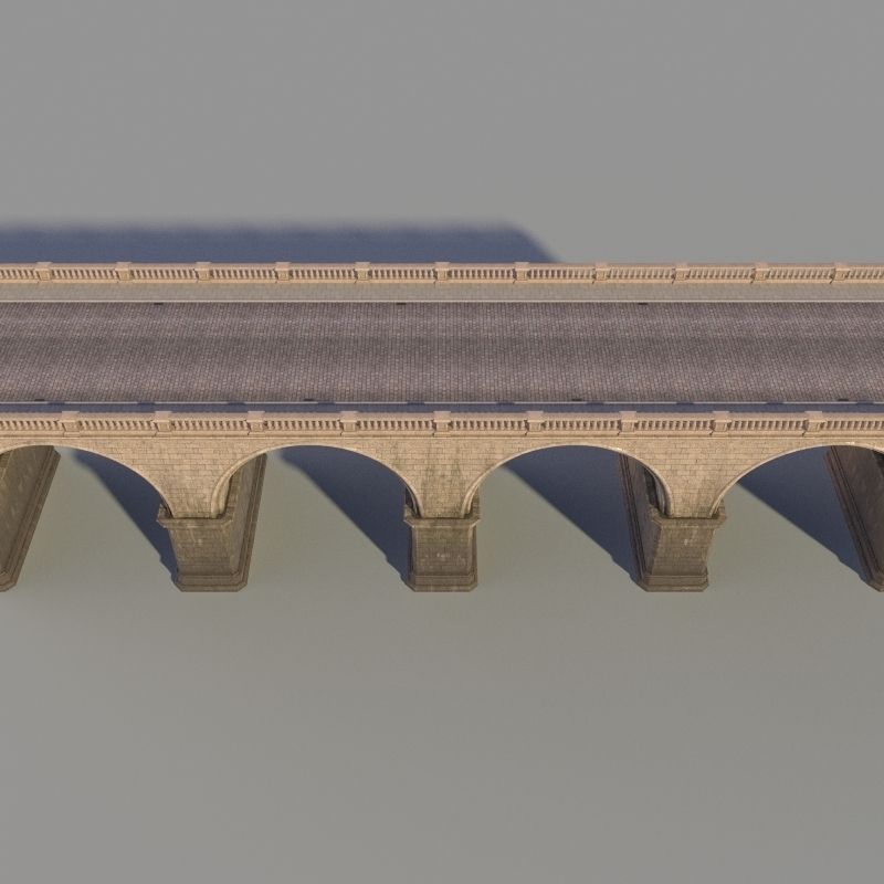 Arched stone bridge 3D model | CGTrader