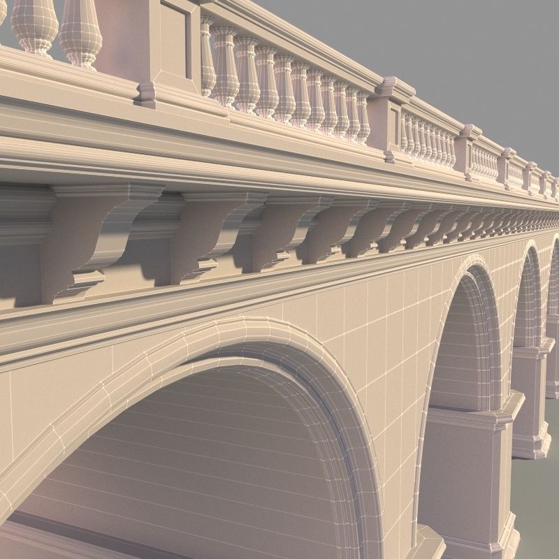 Arched stone bridge 3D model | CGTrader