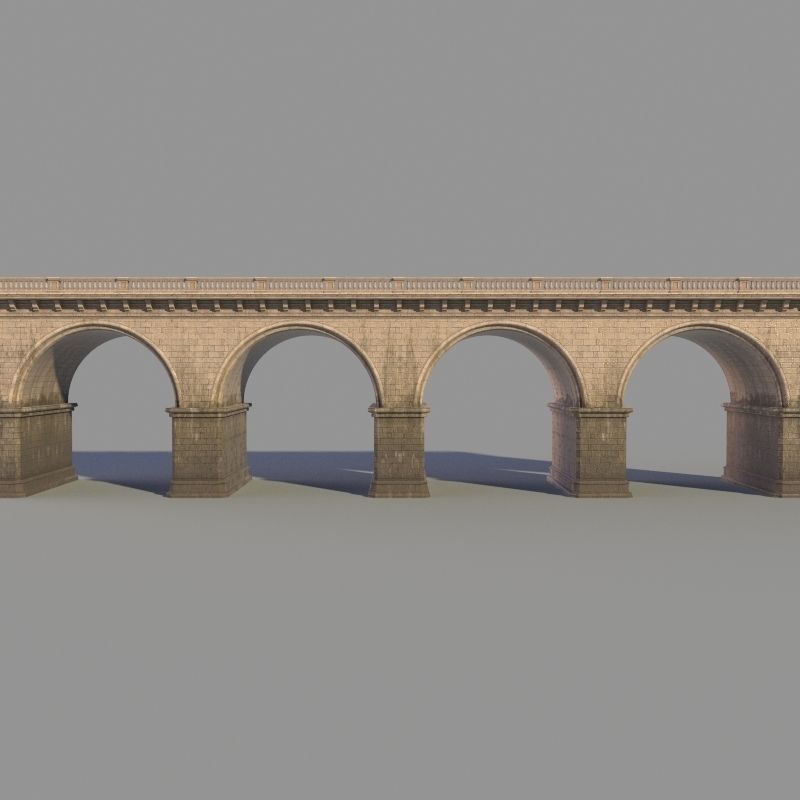 Arched stone bridge 3D model | CGTrader